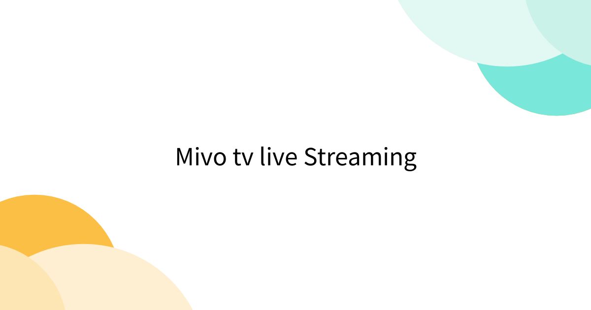 Mivo tv live Streaming - Togetter [トゥギャッター]
