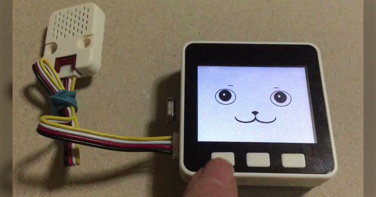 M5Stack-AvatarとGoogle Homeで、しゃべる温湿度&気圧計作ってみたよ。 - Togetter [トゥギャッター]