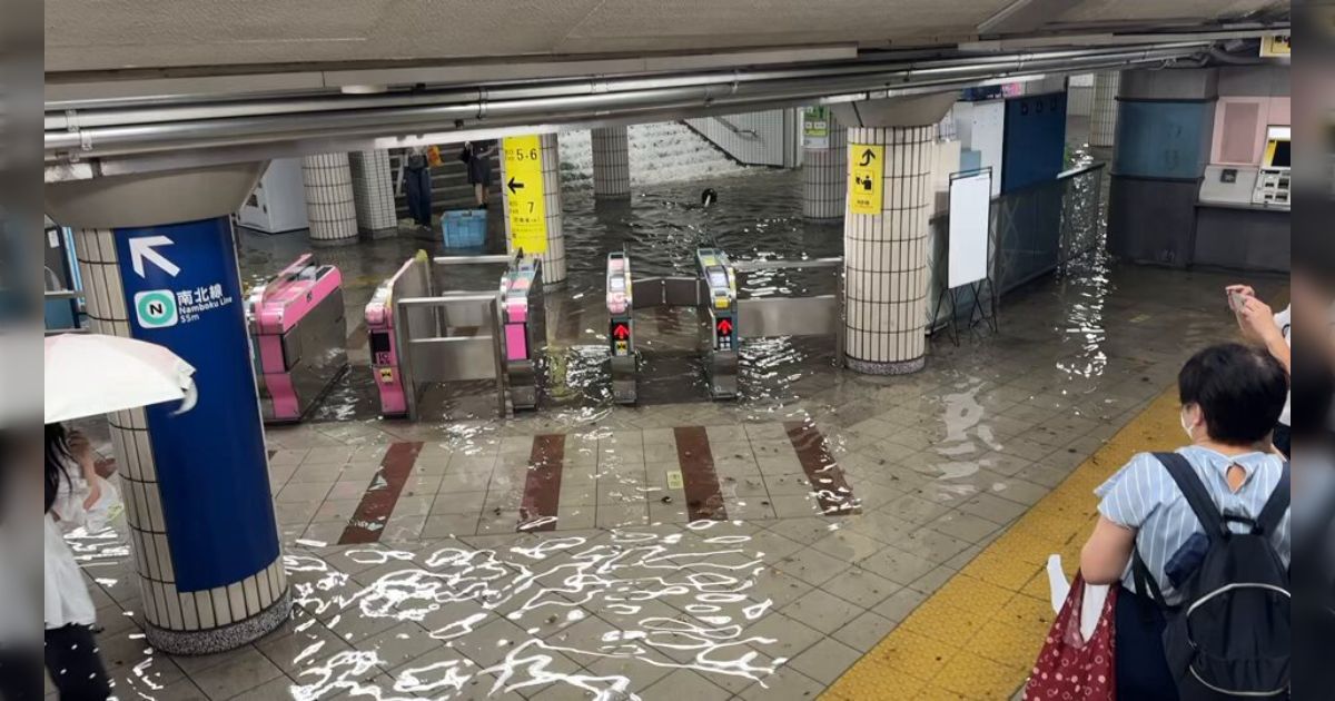 昨日のゲリラ豪雨で市ヶ谷駅などに浸水したがその水が透明なことに驚いてしまう「インフラが整備されている」「山沿いで透明な水を見たら注意」 2