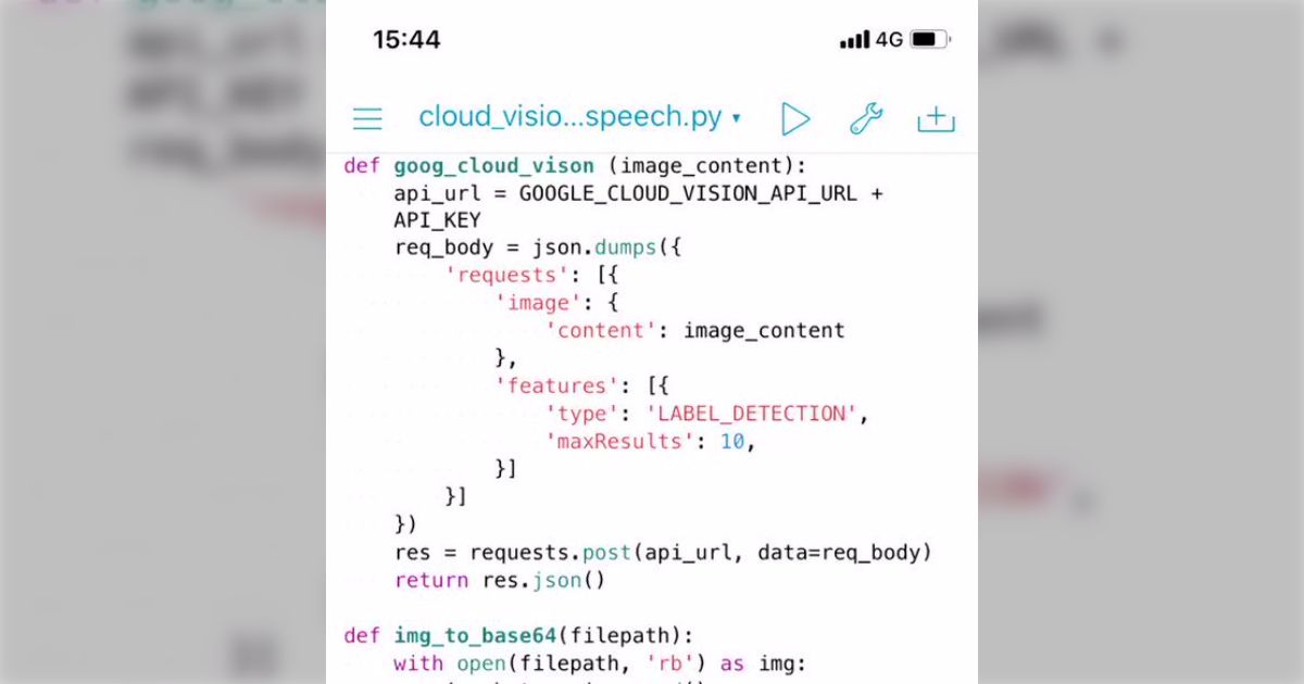 Iphone Pythonista3 で、物体文字認識、音声合成、音声認識、自動翻訳、arkitの実験などをやってみた 