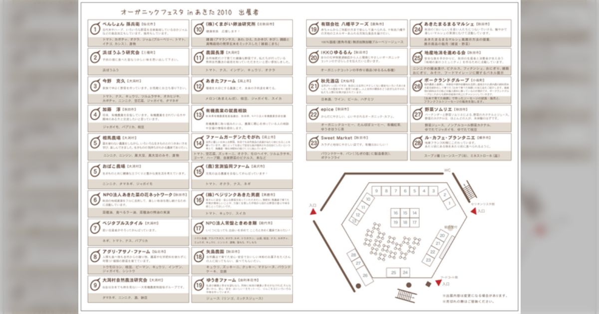 オーガニックフェスタinあきた2010 - posfie