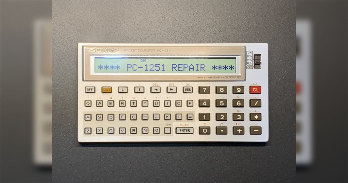 SHARP PC-1251 と CE-125 の整備をしてみた - posfie