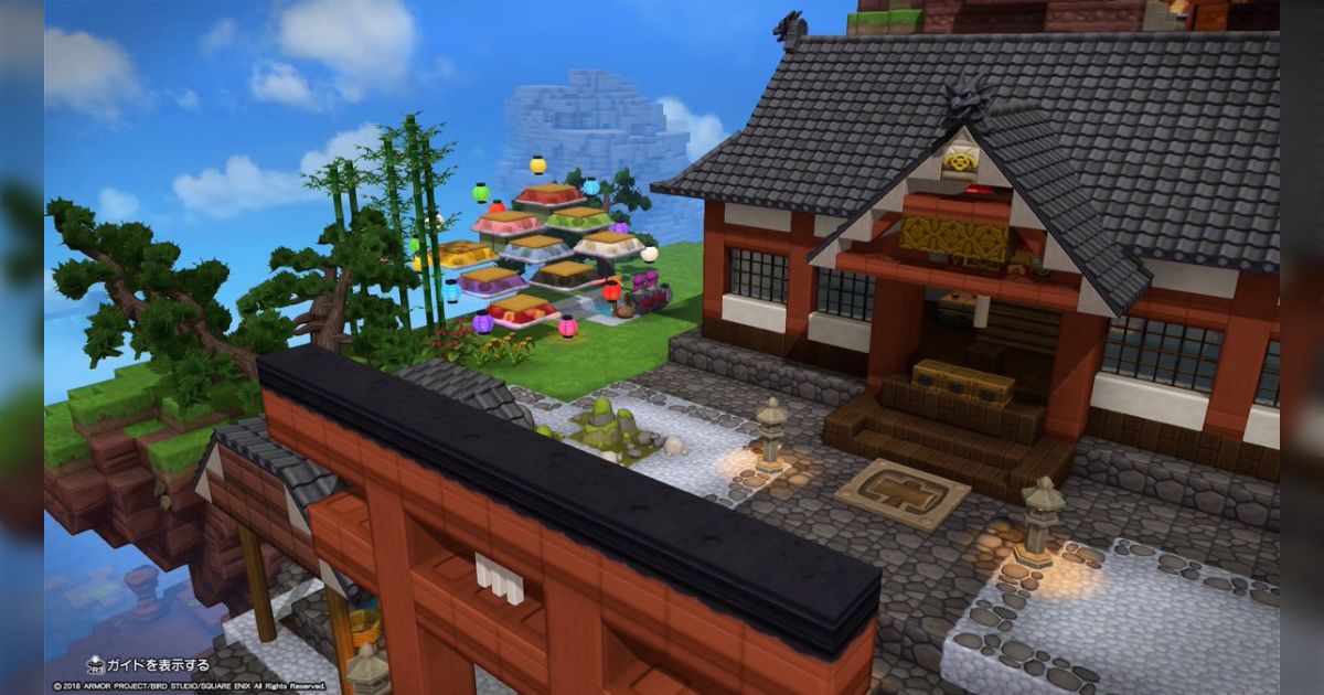 【DQB2】ドラゴンクエストビルダーズ2 DLC「和風パック」配信 早くも神社仏閣などの建築が - posfie