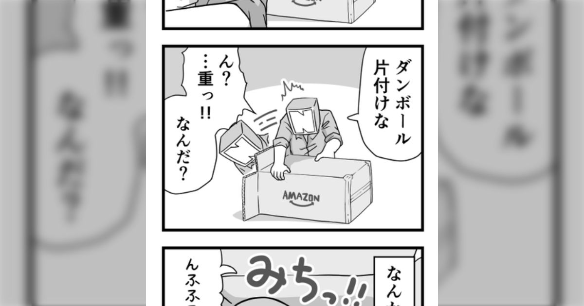 【育児漫画】ダンボールが好きなのは猫ちゃんだけじゃない。わずかな隙を狙ってやってくるかわいいい子。 - posfie