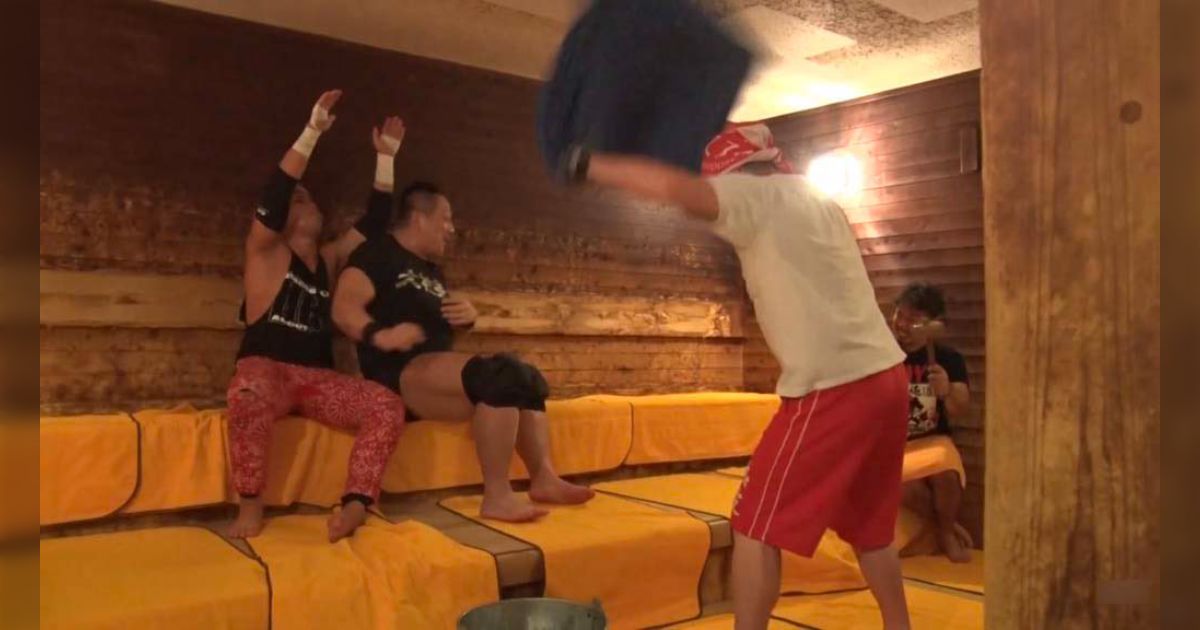 11.21 DDT『DDT EXTREME級選手権試合～超銭湯ハードコア・エニウェアフォールマッチ』（神奈川・ファンタジーサウナ＆スパおふろの国）まとめ - posfie