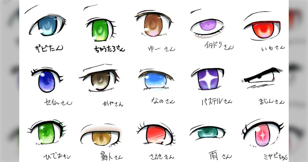 いいねした人の目をイメージして描く - posfie