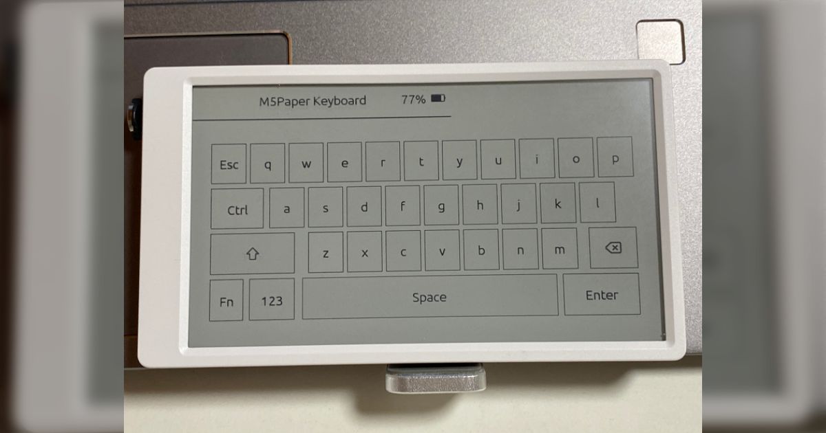 M5Paperでキーボードを作ってみた。#M5Stack (2ページ目) - Togetter [トゥギャッター]