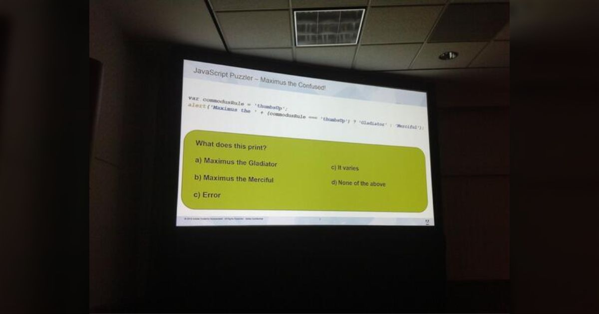 Adobe MAX 2013 - JavaScript Puzzle - posfie