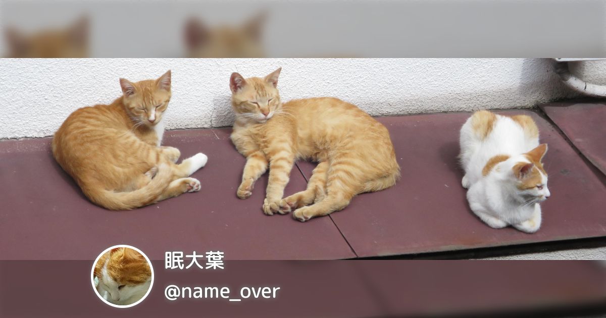 眠大葉(@name_over)のまとめ - posfie