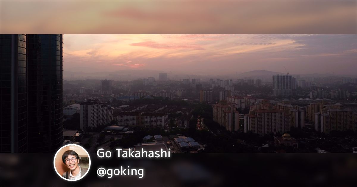 Go Takahashi(@goking)のまとめ - posfie