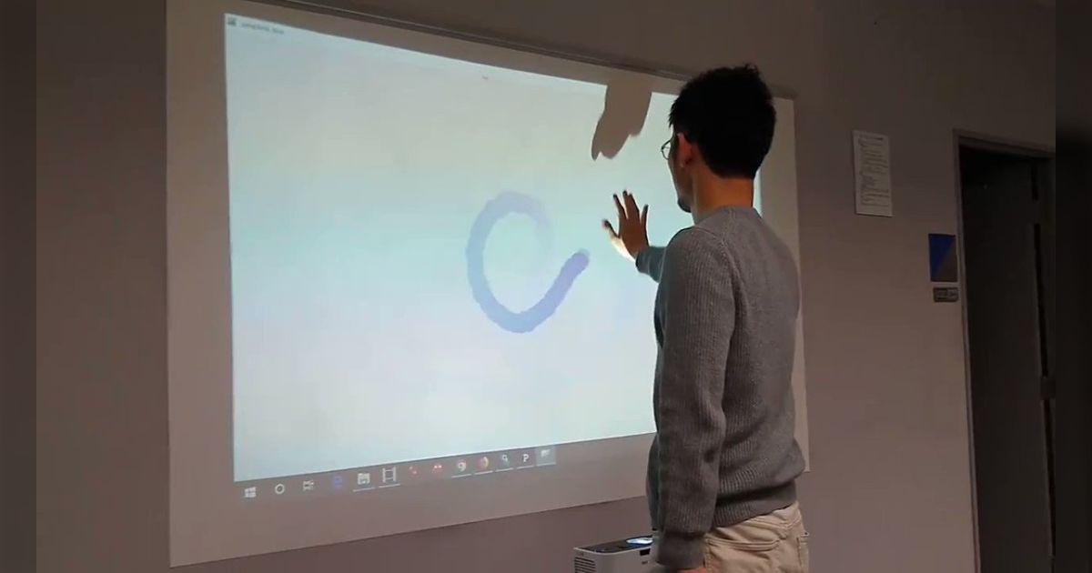 ARコンテンツ作成勉強会： OpenCVとRGB-Dセンサで作ろう壁面タッチパネル - posfie