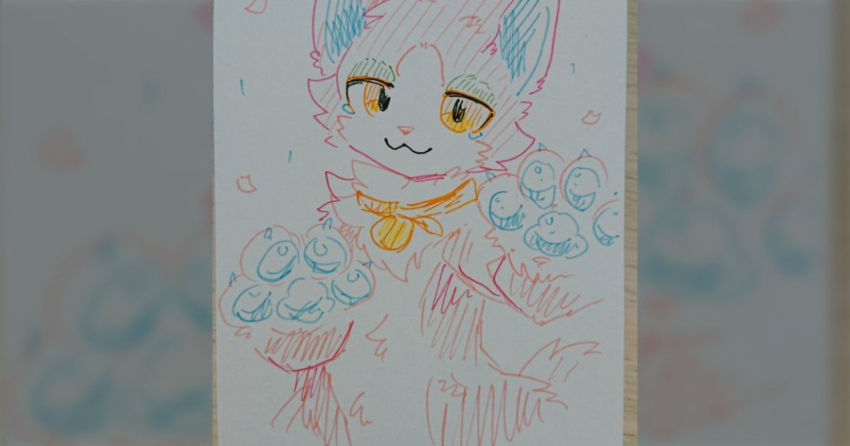 描いていただいた絵 - posfie