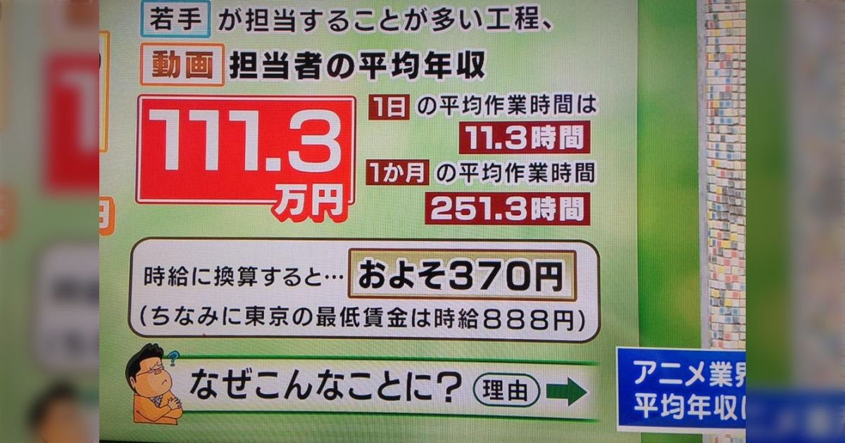 「アニメ業界はもってあと数年」と庵野監督が発言したことにMBSが更に斬り込んだ解説 - posfie