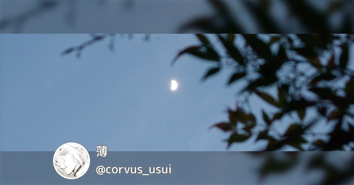 薄(@corvus_usui)のまとめ - posfie