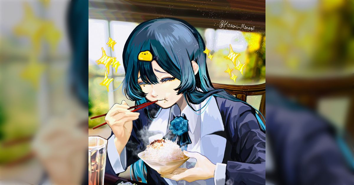 Ado帰国を祝うイラスト「とんかつを食べるAdo」にAdo本人が驚き「どうして私が本当にとんかつを食べていることを知っているのでしょうか ...