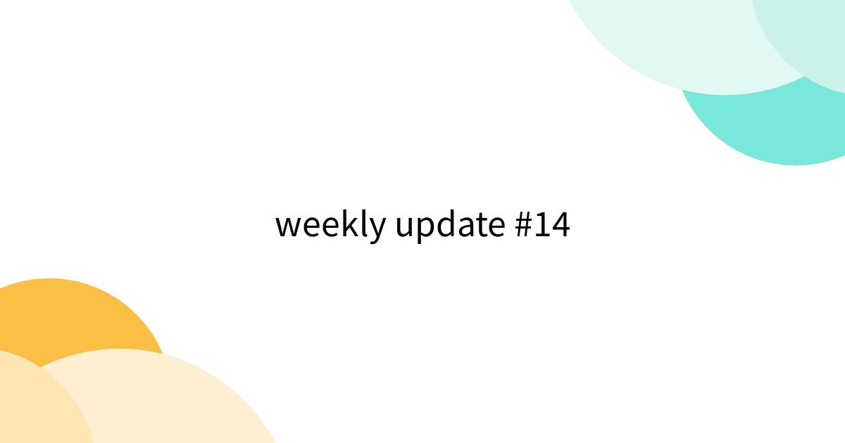 weekly update #14 (2ページ目) - Togetter [トゥギャッター]