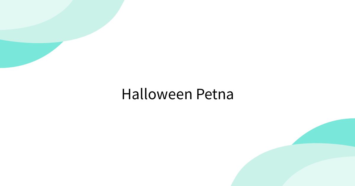 Halloween Petna - posfie