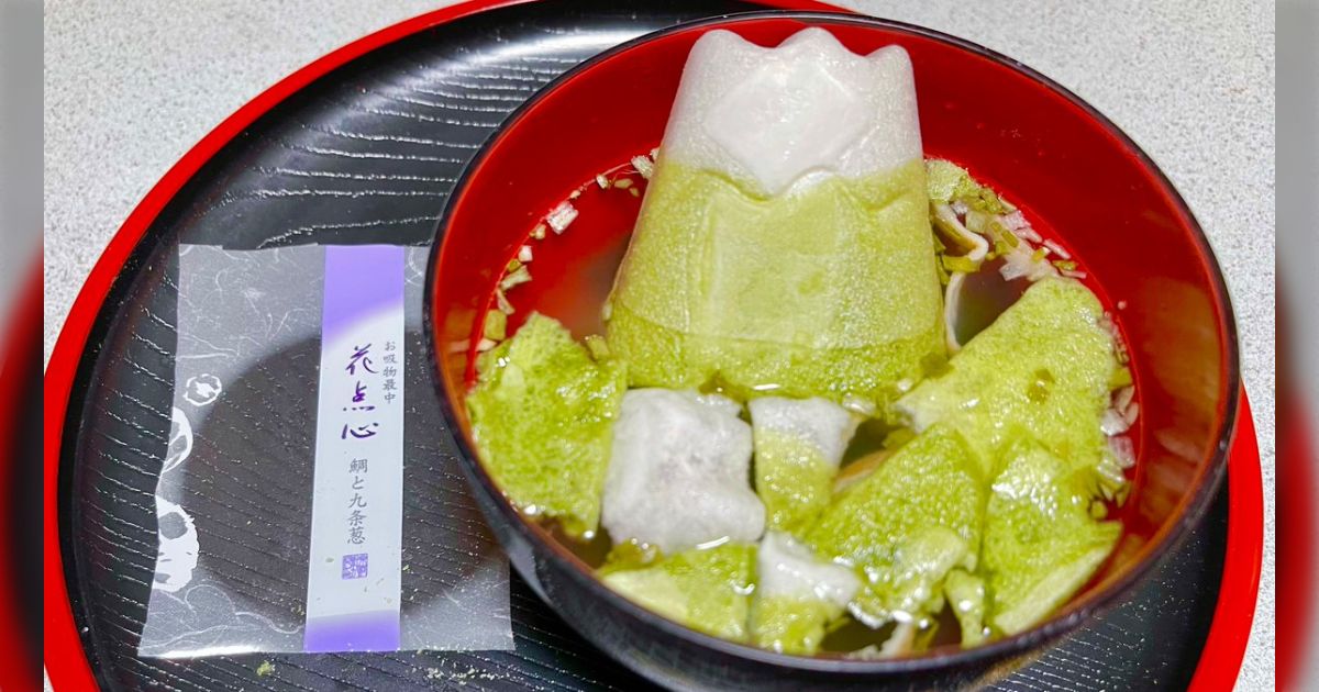 京都「辻が花」のお茶漬け最中・お吸い物最中が美しい - posfie