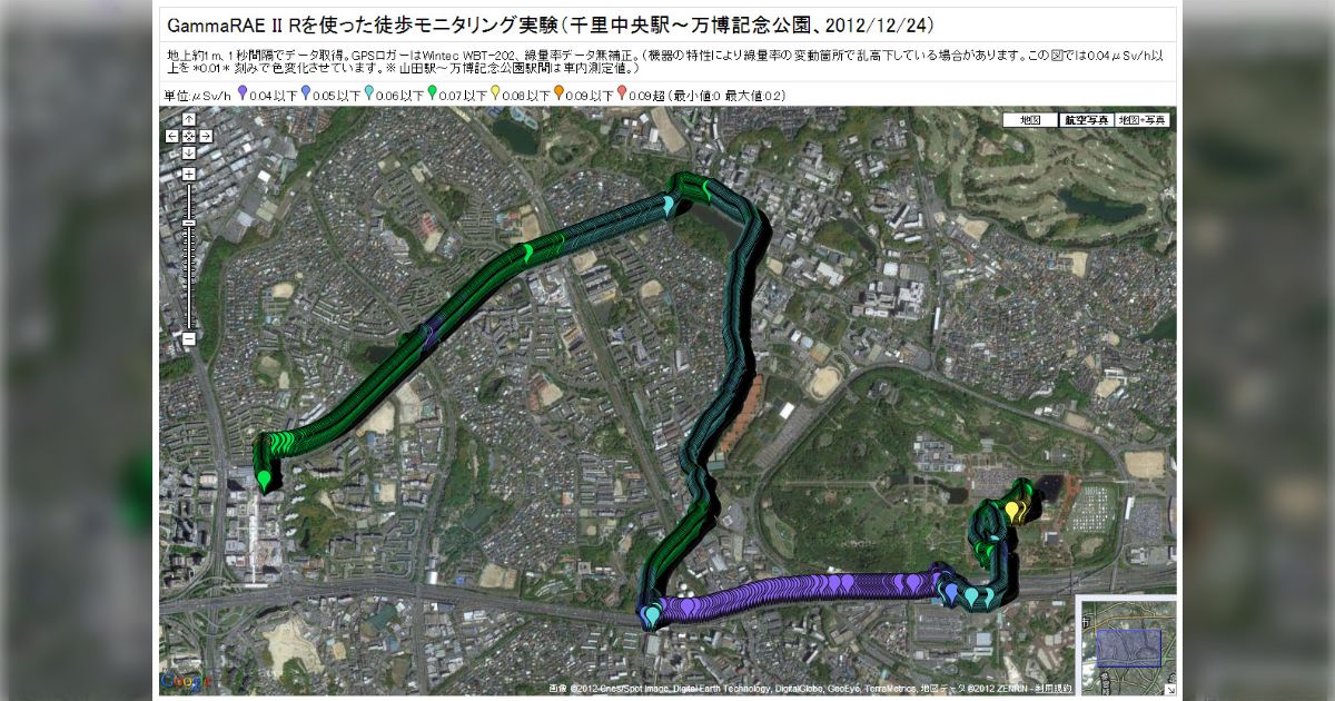 続・徒歩モニタリング実験（2012/11～） - posfie