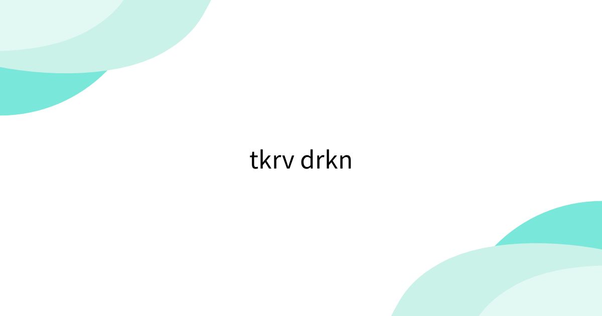 tkrv drkn - posfie