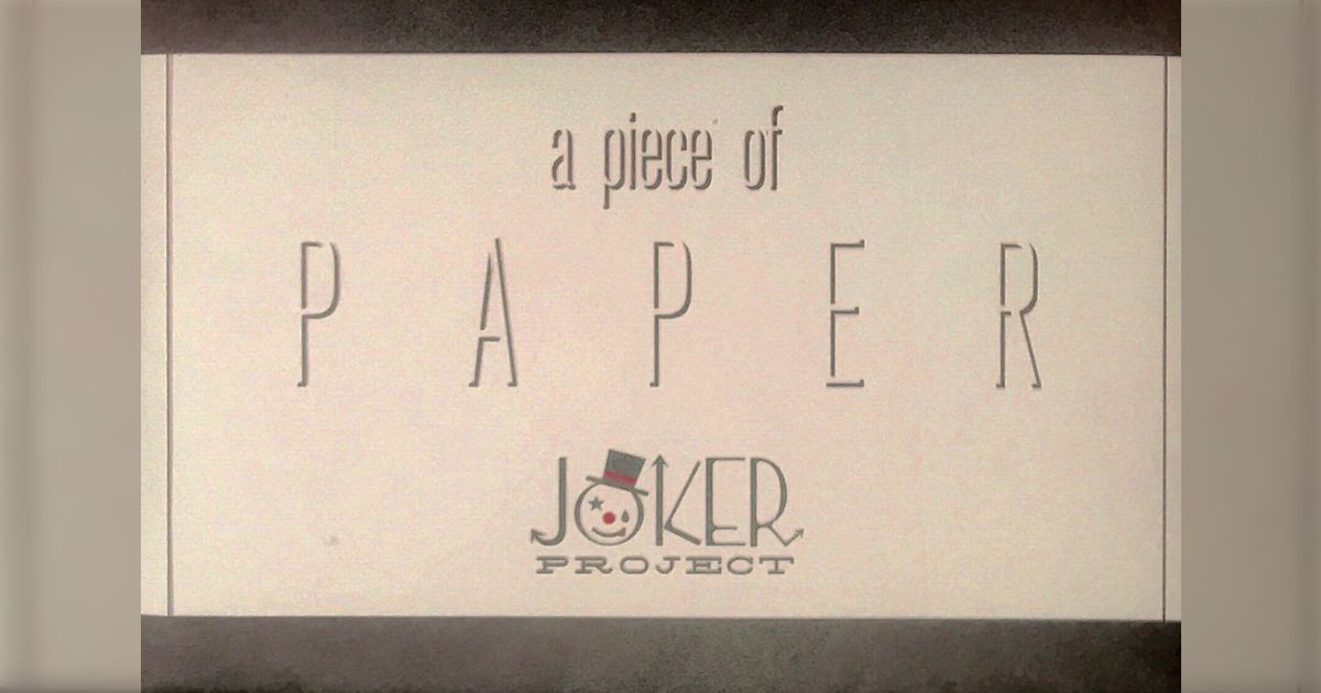 持ち帰り謎『a piece of PAPER』感想まとめ【JOKER PROJECT】 - posfie