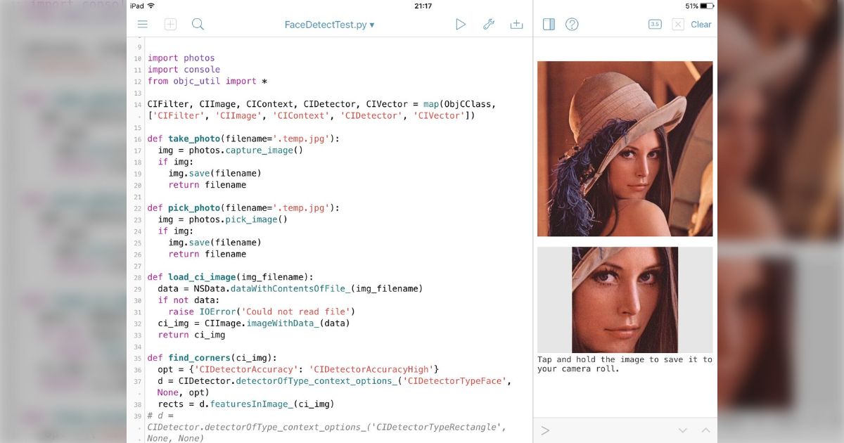 Pythonista(iOSで動くPython)で顔認識 - Togetter [トゥギャッター]