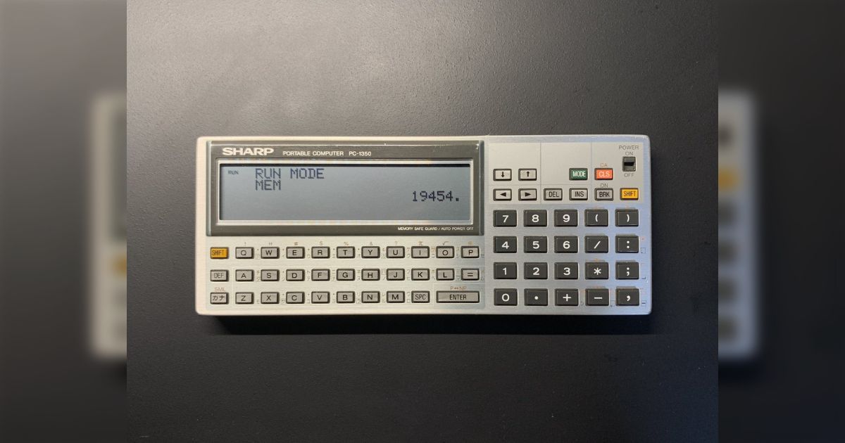 SHARP PC-1350 の整備をしてみた - posfie