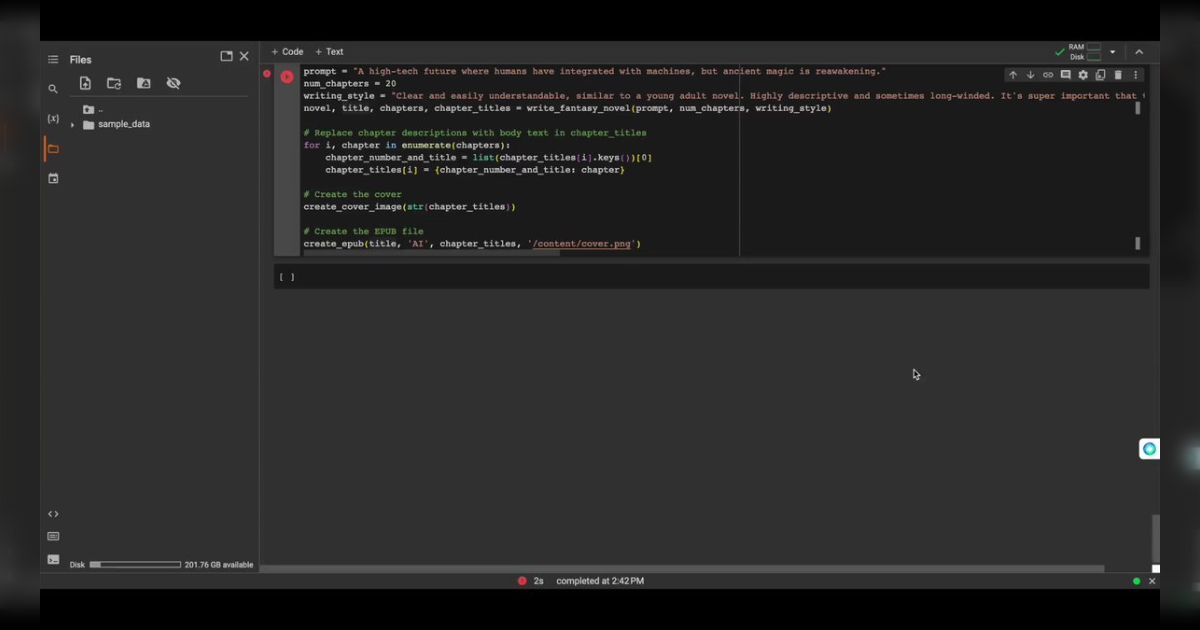 一行のプロンプトから小説を書いて、ブックカバー作成して、電子書籍化までしてくれるAIが登場 - posfie