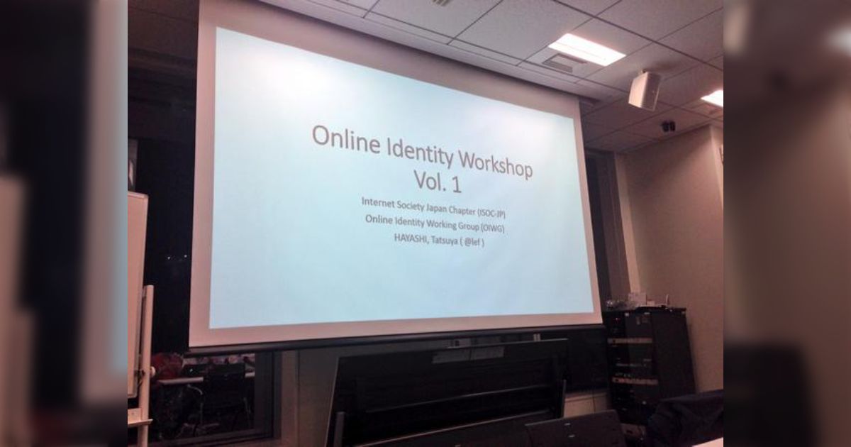 Online Identity Workshop Vol.1 #isocjp_oiwg - posfie