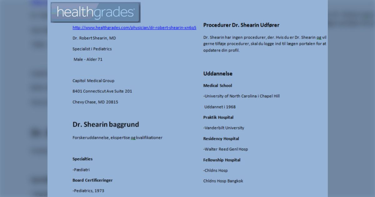 Dr. Robert Shearin, MD - Togetter [トゥギャッター]