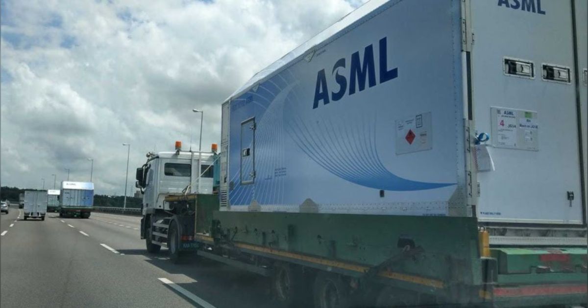 台湾の路上で一番ぶつけてはいけないのは「ASML」と書かれたトラックで3〜40億台湾ドルの機器を輸送していることもある「動くGDP」 (2 ...