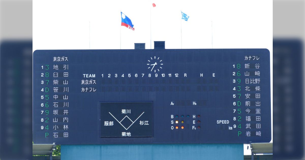 JABAベーブルース杯 東京ガスvsカナフレックス 実況&動画まとめ - posfie