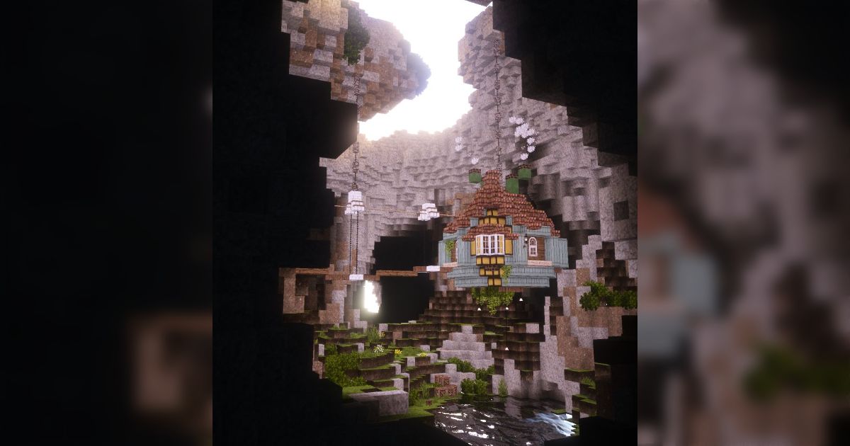 #99【洞窟ハウス】マイクラ建築60分一本勝負 - posfie